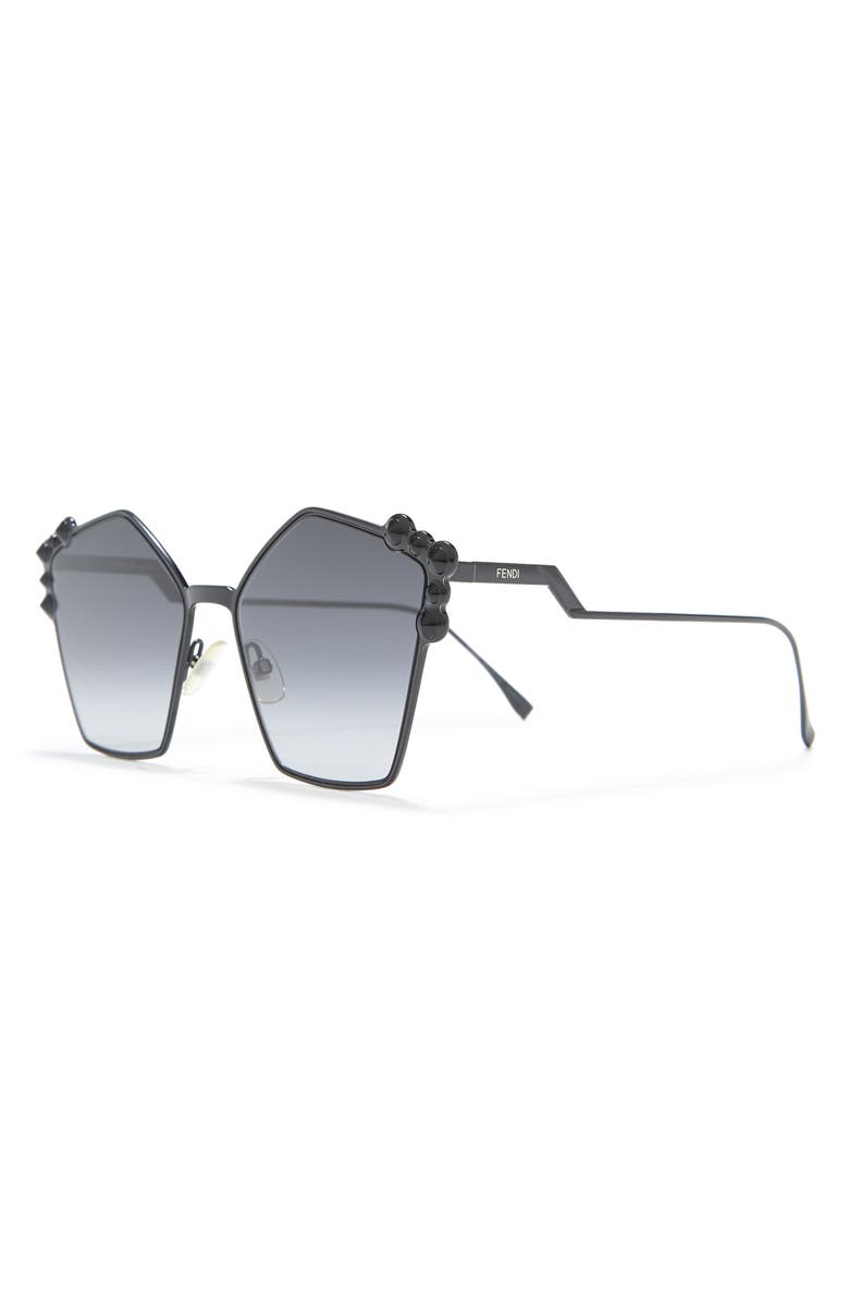 Fendi 57mm Oversized Geometric Cat Eye Sunglasses | Nordstromrack