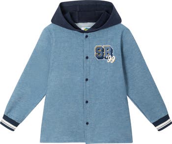 Andy & Evan Kids' Embroidered Hooded Shacket | Nordstromrack
