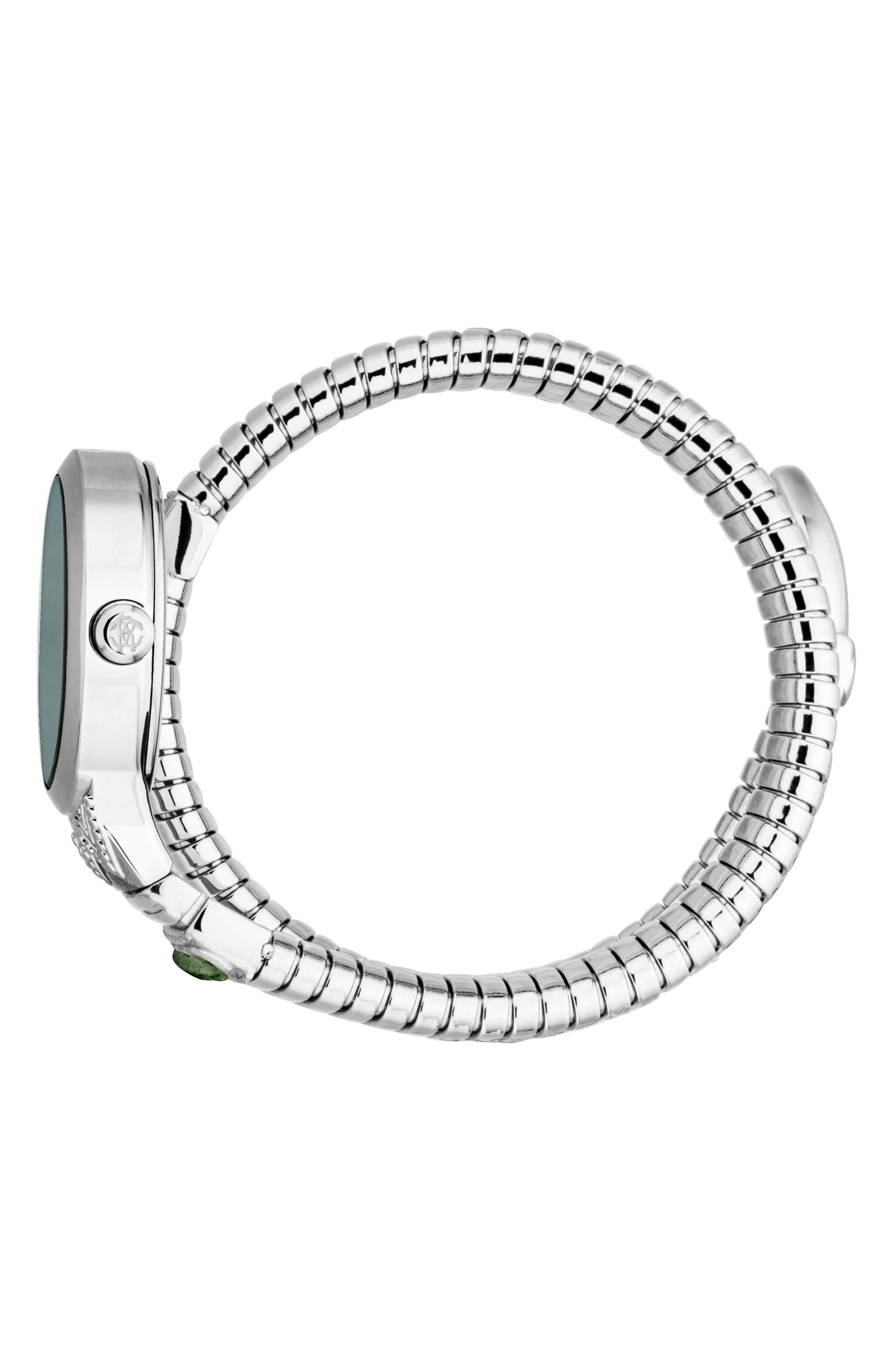 Roberto Cavalli Serpente Ornato Snake Wraparound Bracelet Watch, 22.5mm ...
