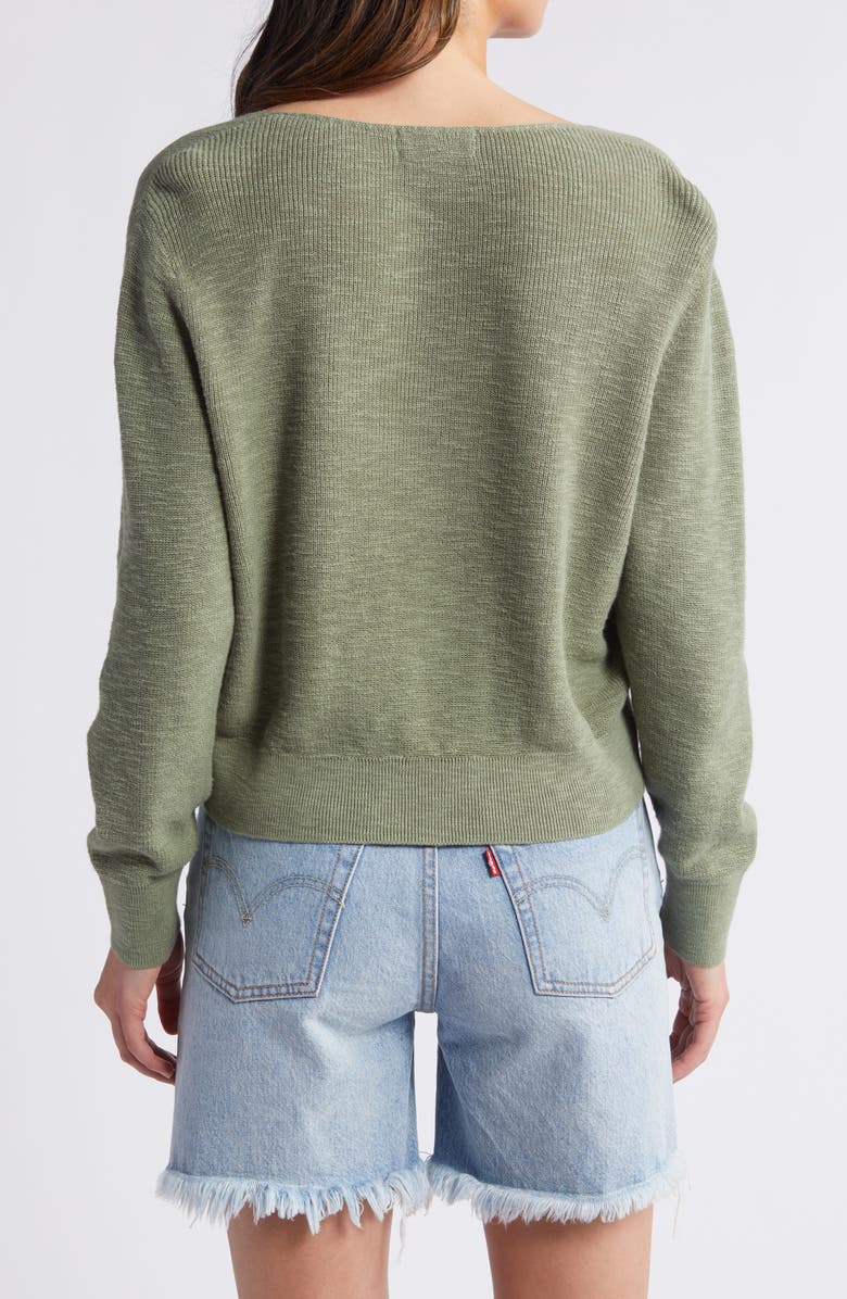 Treasure & Bond Shrunken Cotton & Linen Sweater | Nordstromrack