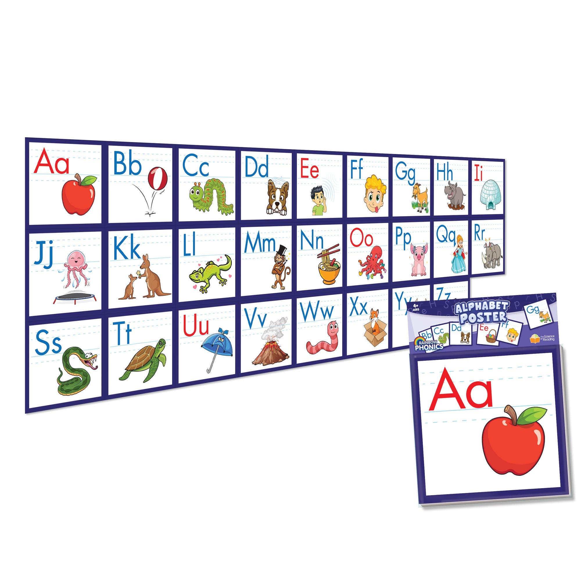 Junior Learning Rainbow Phonics Alphabet Poster | Nordstrom