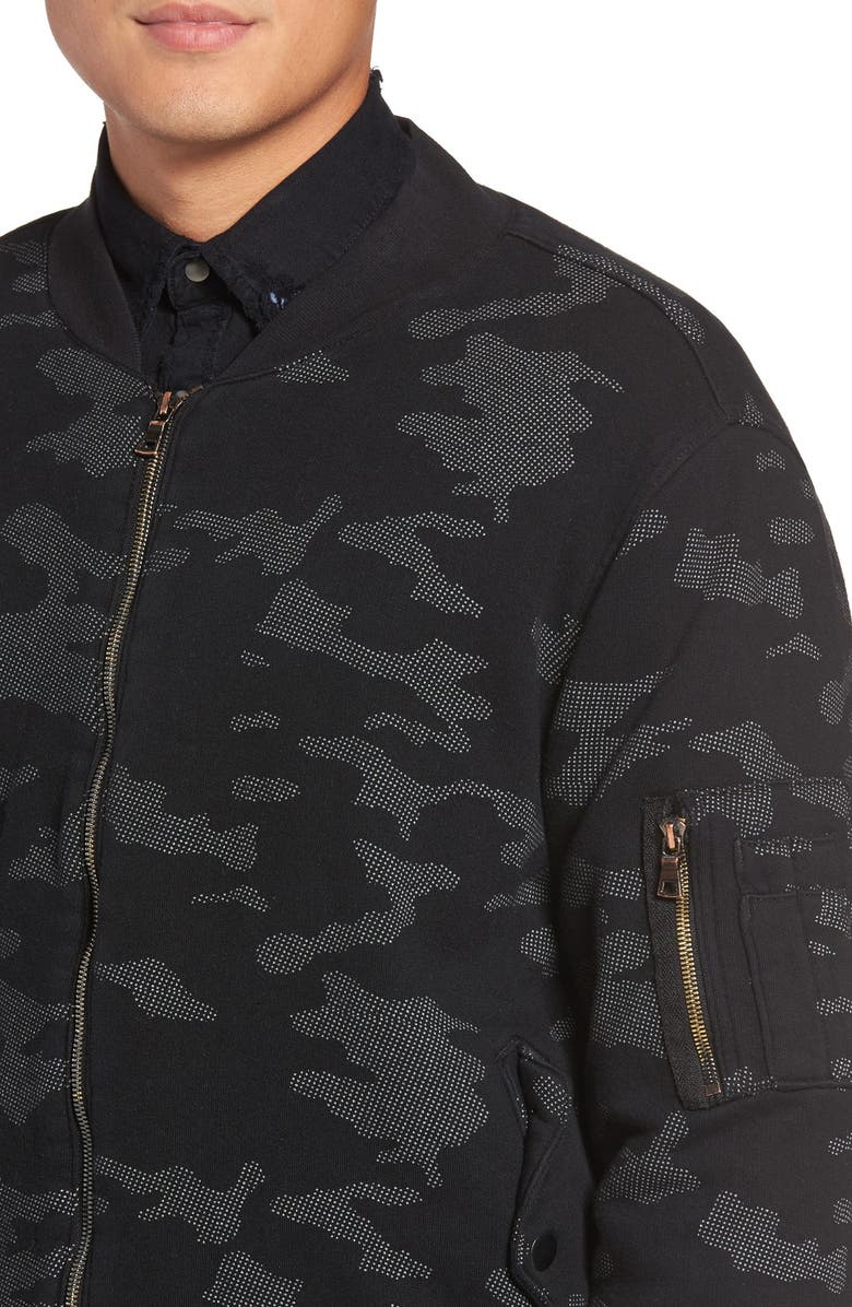 Hudson Jeans Jet Puffer Camo Print Bomber Jacket | Nordstrom
