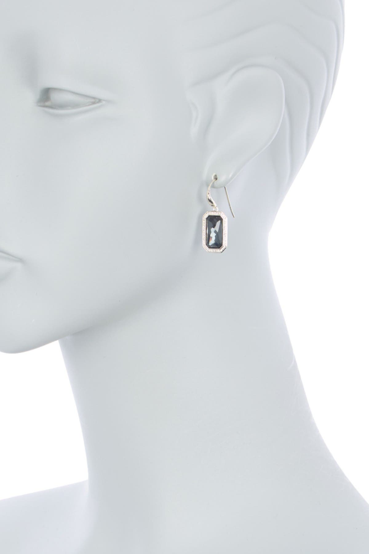 Ippolita Stella Sterling Silver Bezel Set Hematite & Pave Diamond Drop ...