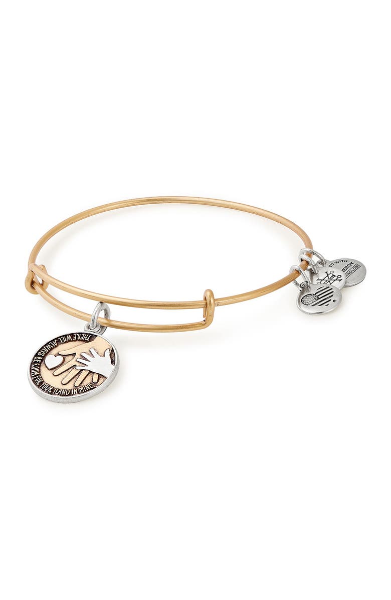 Alex and Ani Hand in Hand II Two-Tone Expandable Wire Bracelet ...