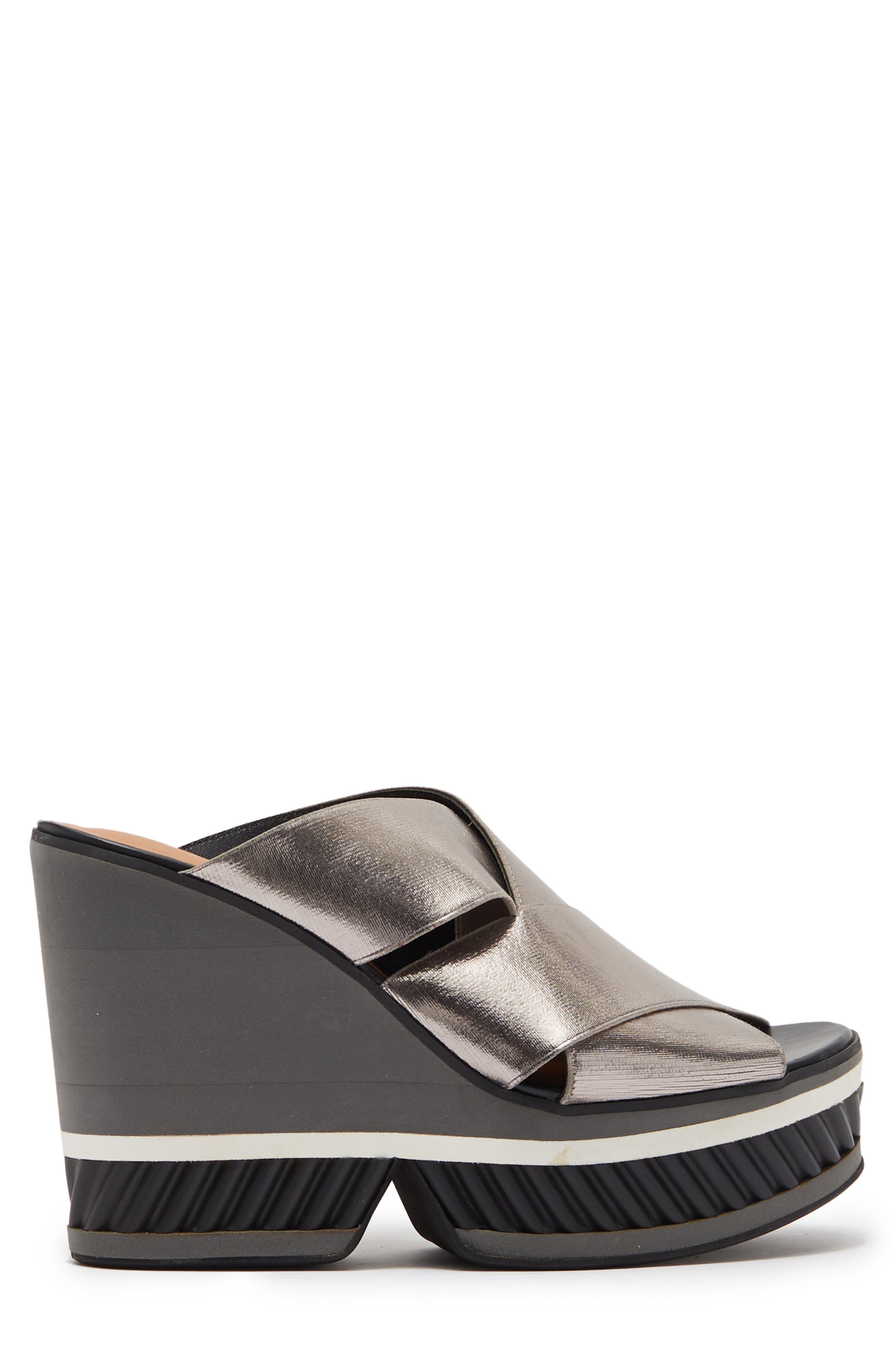 Robert Clergerie Drystan Metallic Wedge Sandal | Nordstromrack