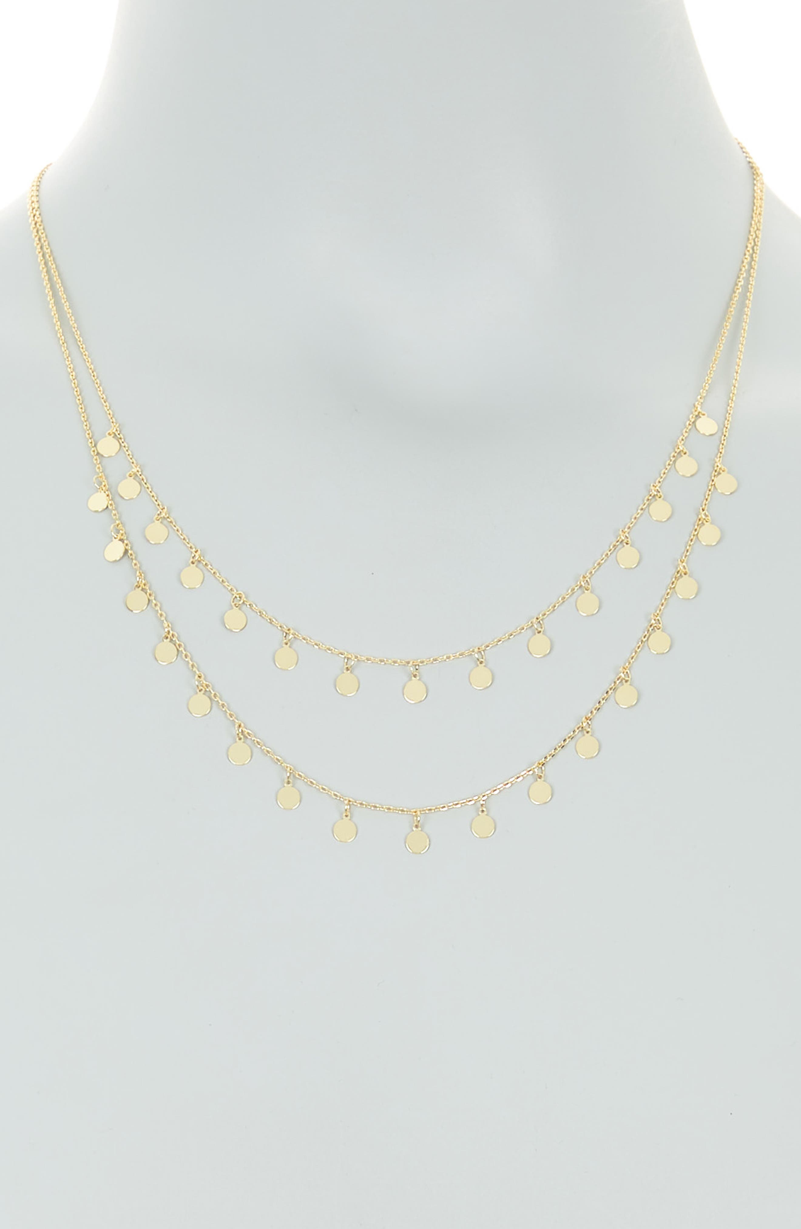 NORDSTROM RACK Shaky Disc Layered Necklace | Nordstromrack