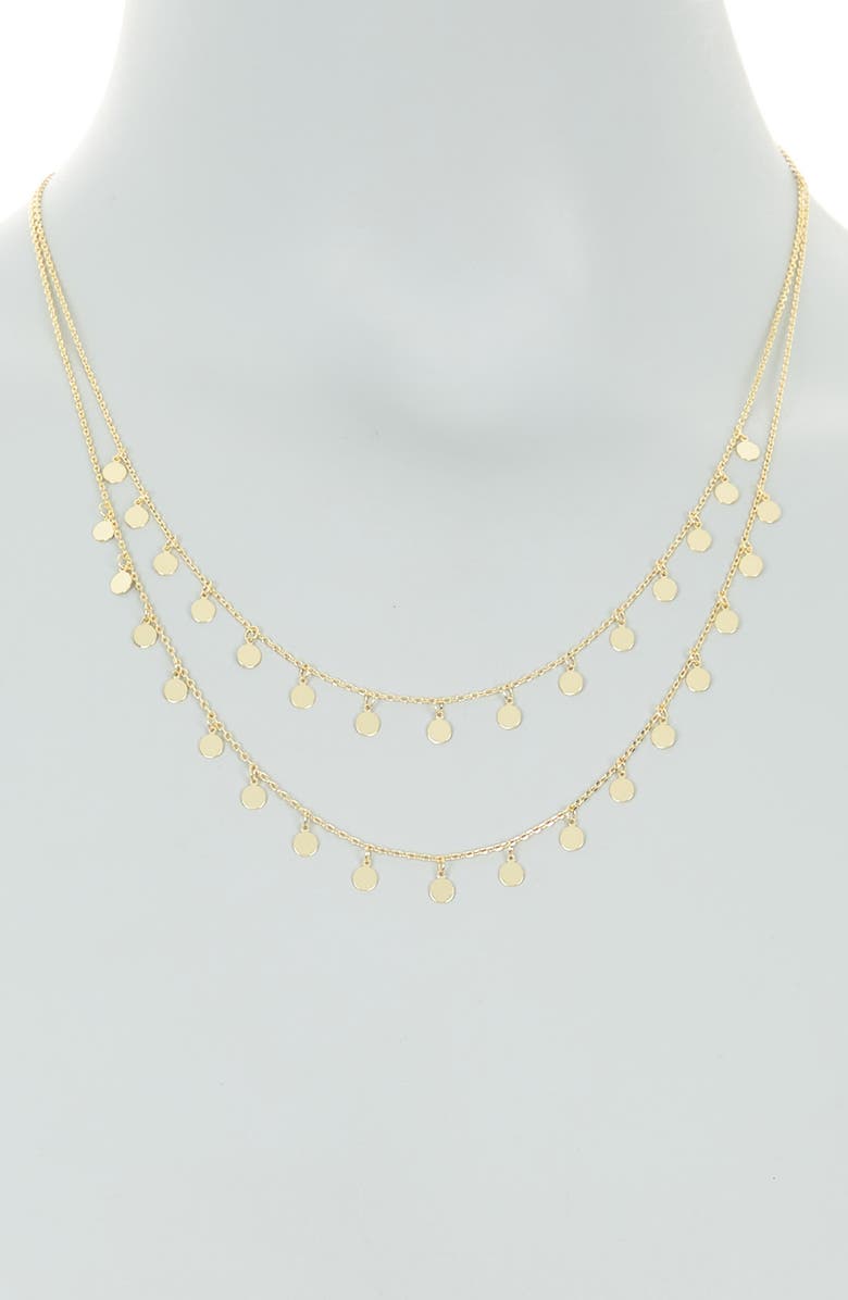 NORDSTROM RACK Shaky Disc Layered Necklace | Nordstromrack