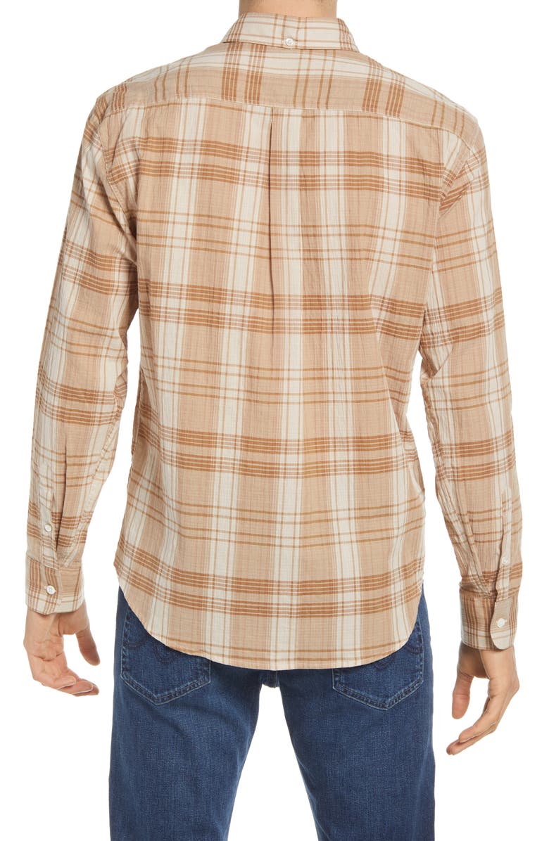 Billy Reid Offset Pocket Check Button-Down Shirt | Nordstrom