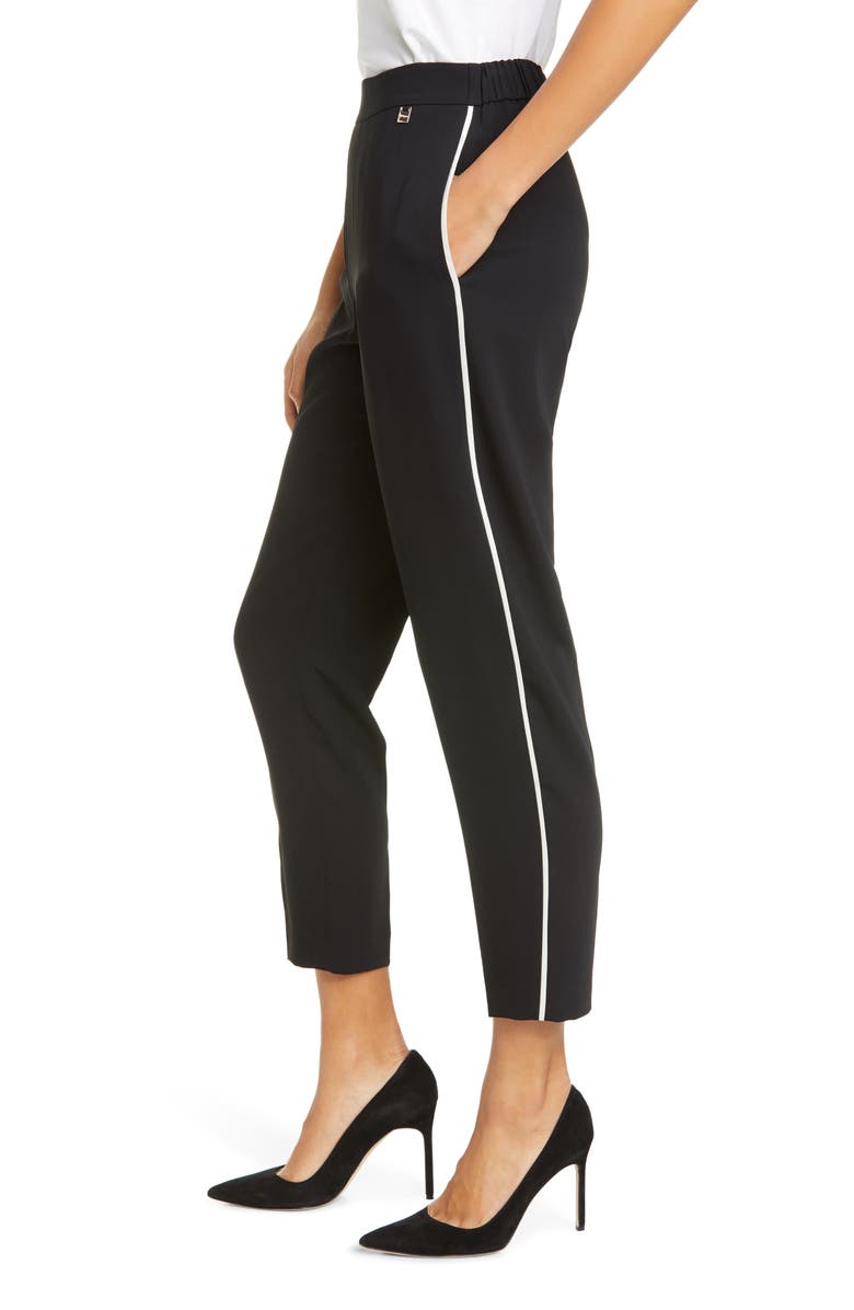 Ted Baker London Kinalee Highland Side Stripe Floral Detail Trousers ...