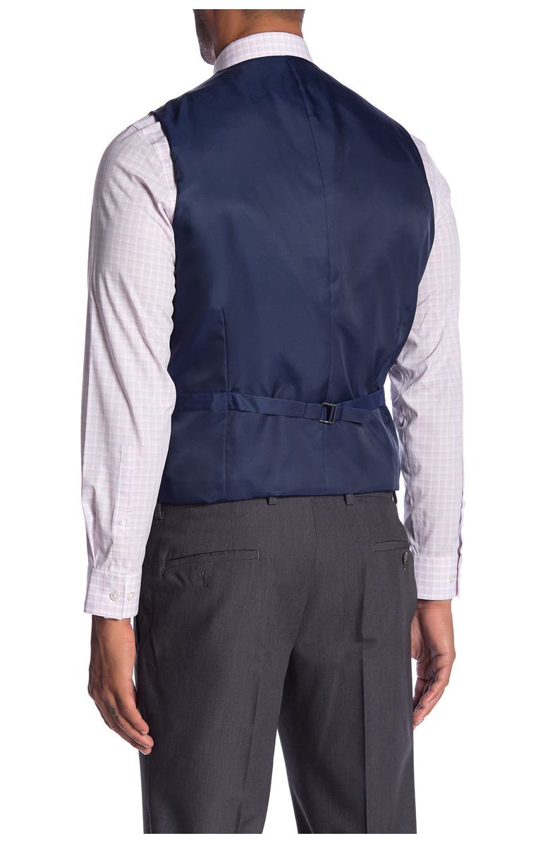 SAVILE ROW CO SAVILE ROW Leeds Blue Solid Bi-Stretch Vest | Nordstromrack