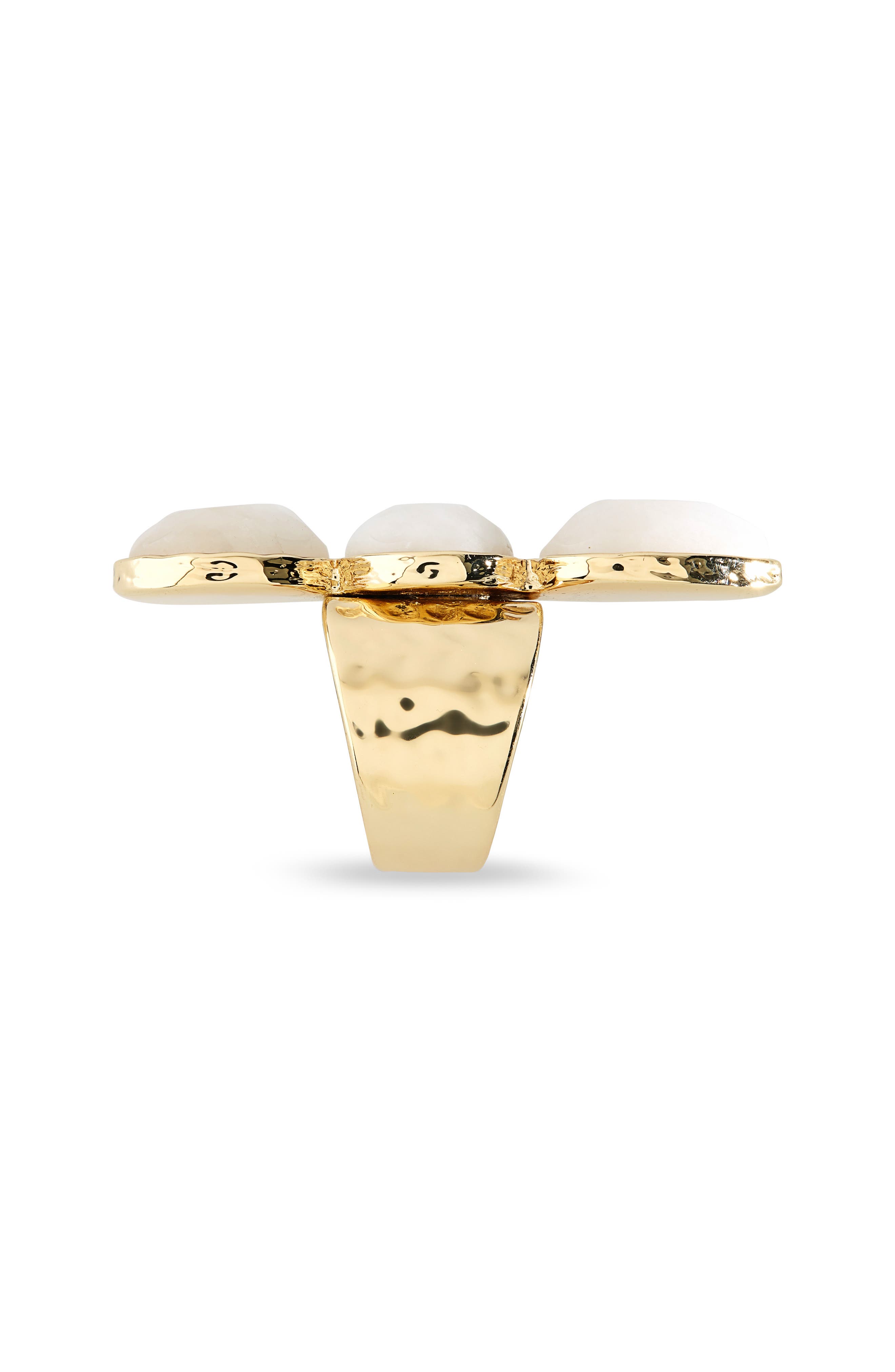 Nordstrom Three-Stone White Jade Ring | Nordstromrack