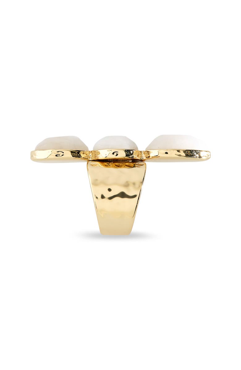 Nordstrom Three-Stone White Jade Ring | Nordstromrack