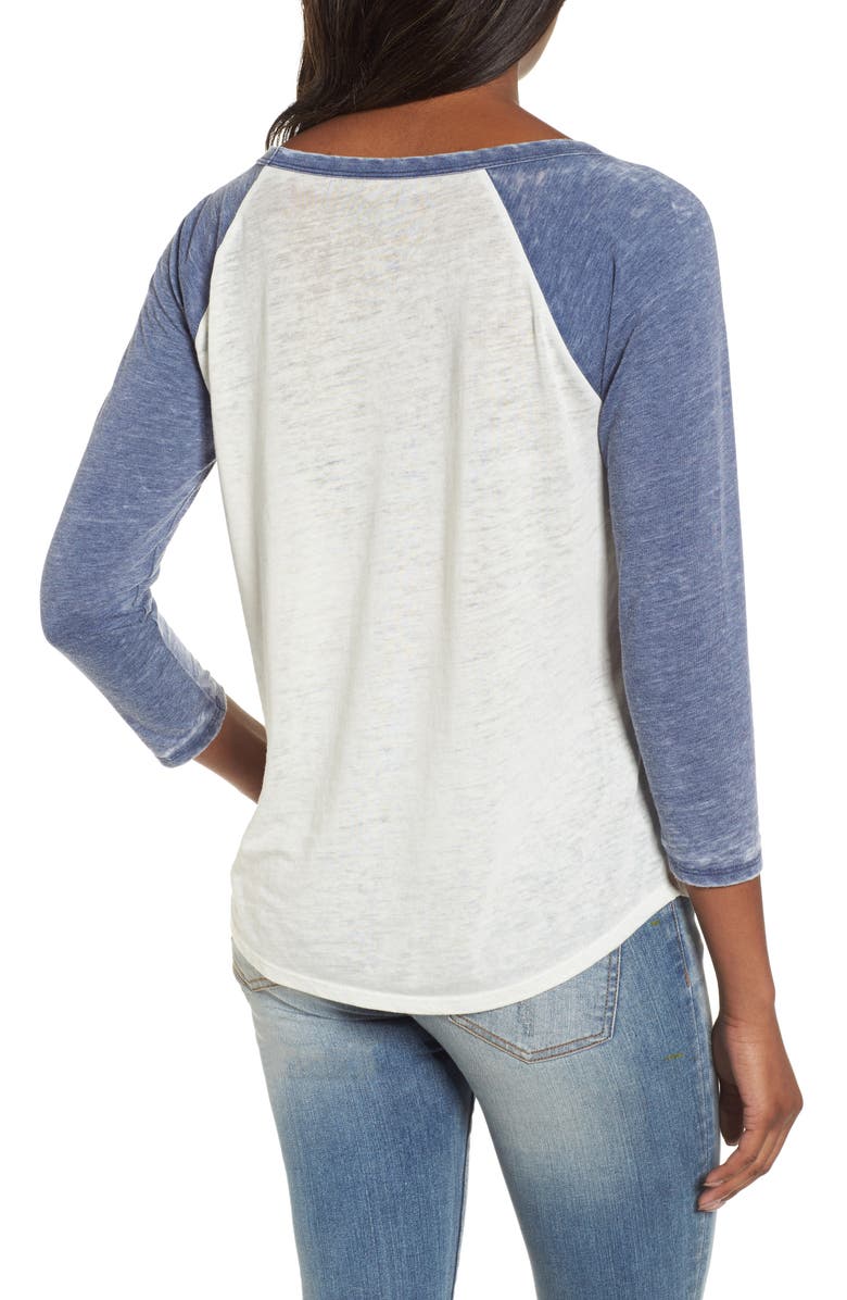 Lucky Brand Make Luck Not War Baseball Tee | Nordstrom