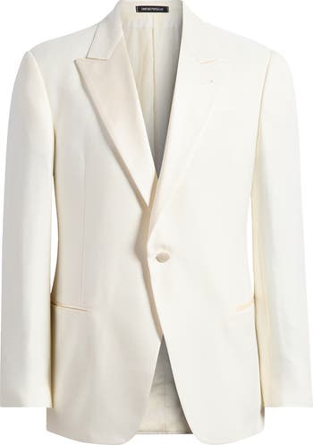 Emporio Armani G-Line Solid White Dinner Jacket | Nordstromrack