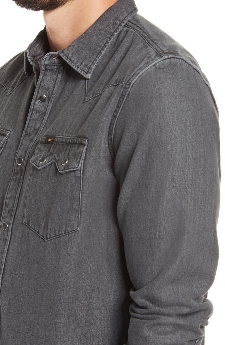 Lee 101 USA Lee Modern Rider Western Flannel Snap-Up Shirt | Nordstrom