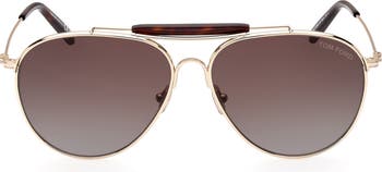 TOM FORD Raphael-02 59mm Gradient Aviator Sunglasses | Nordstromrack
