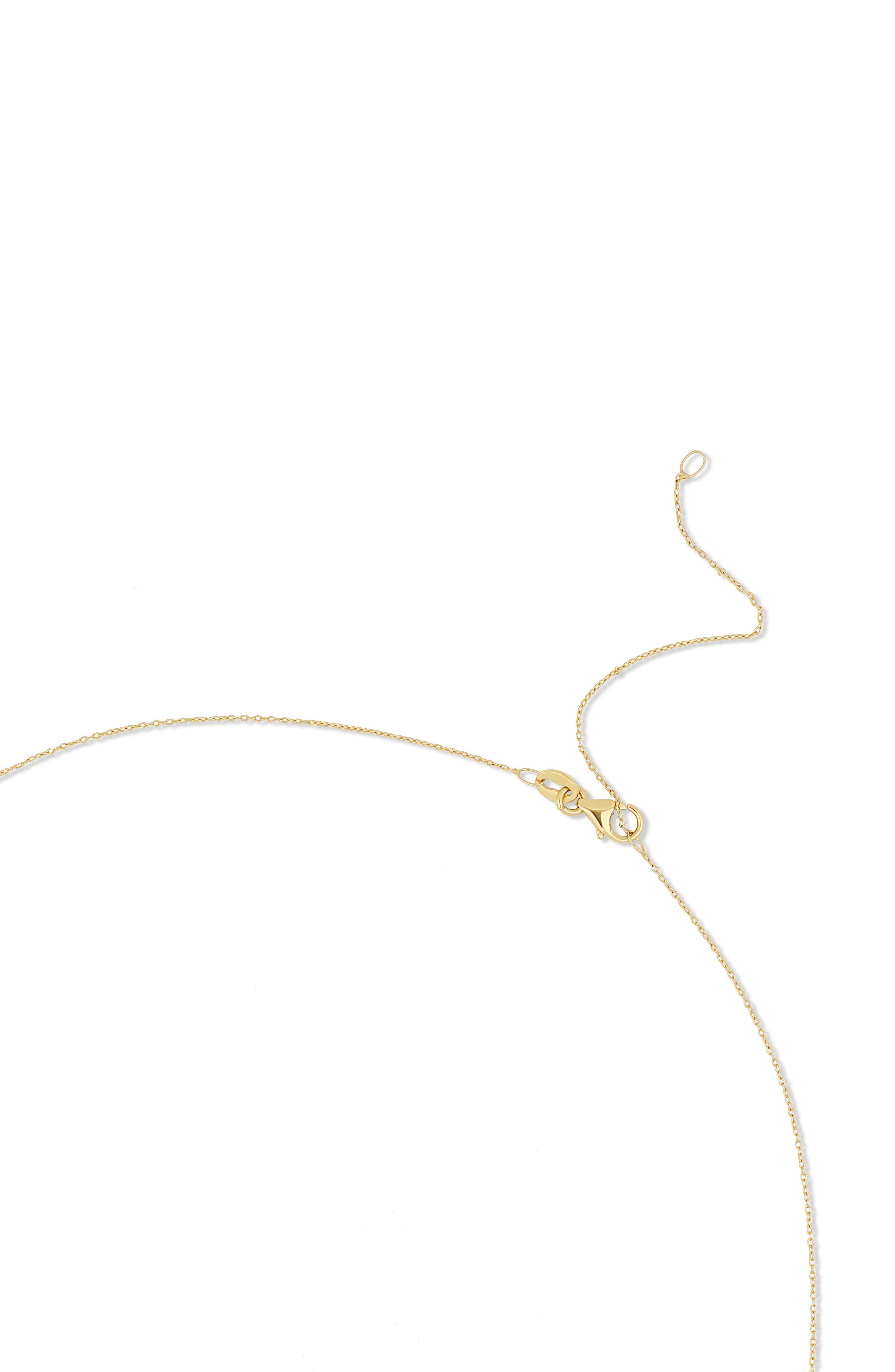 14K Yellow Gold Semiprecious Stone Cube Pendant Necklace (Women ...