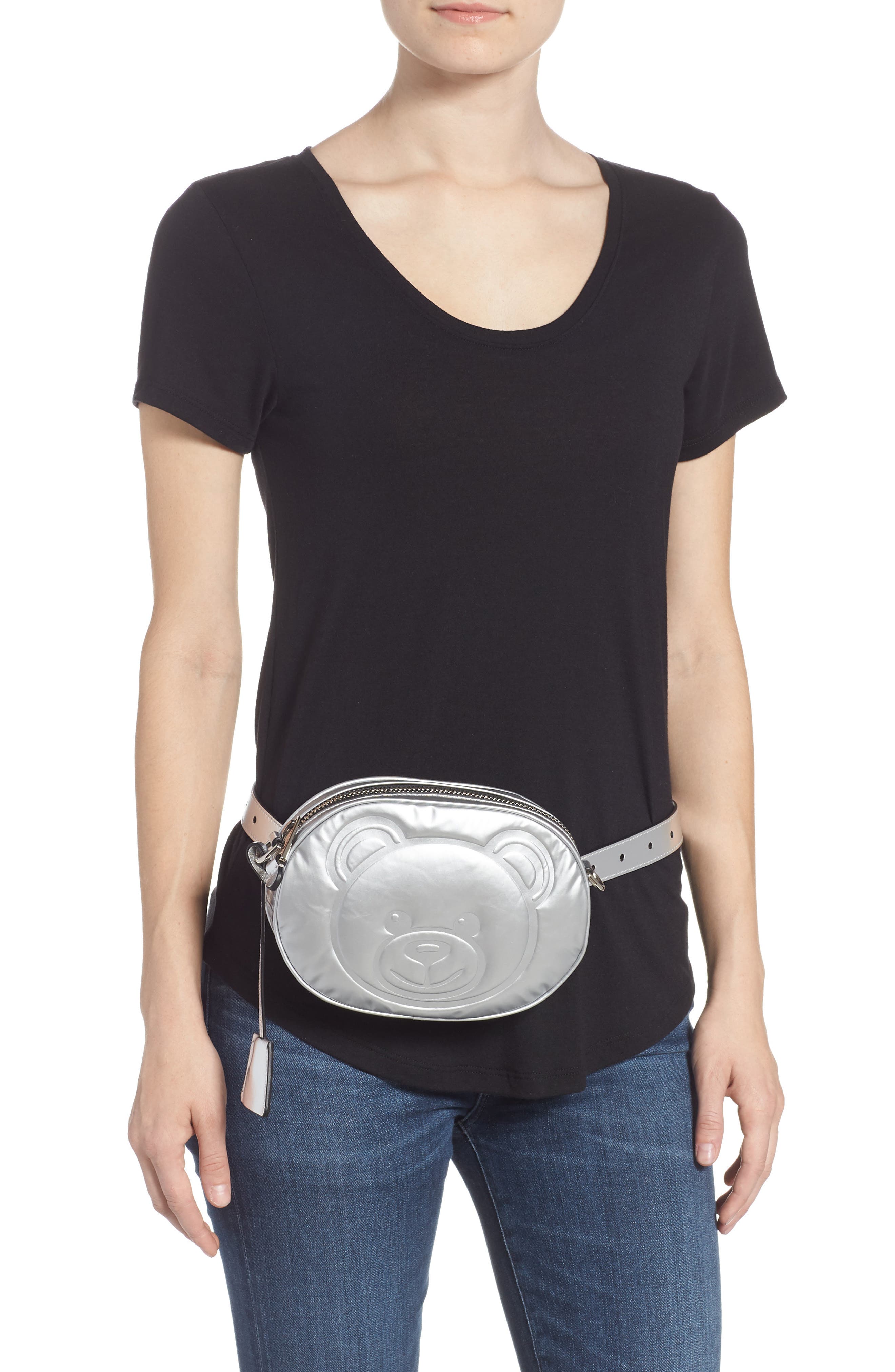 Moschino Silver Teddy Belt Bag | Nordstromrack