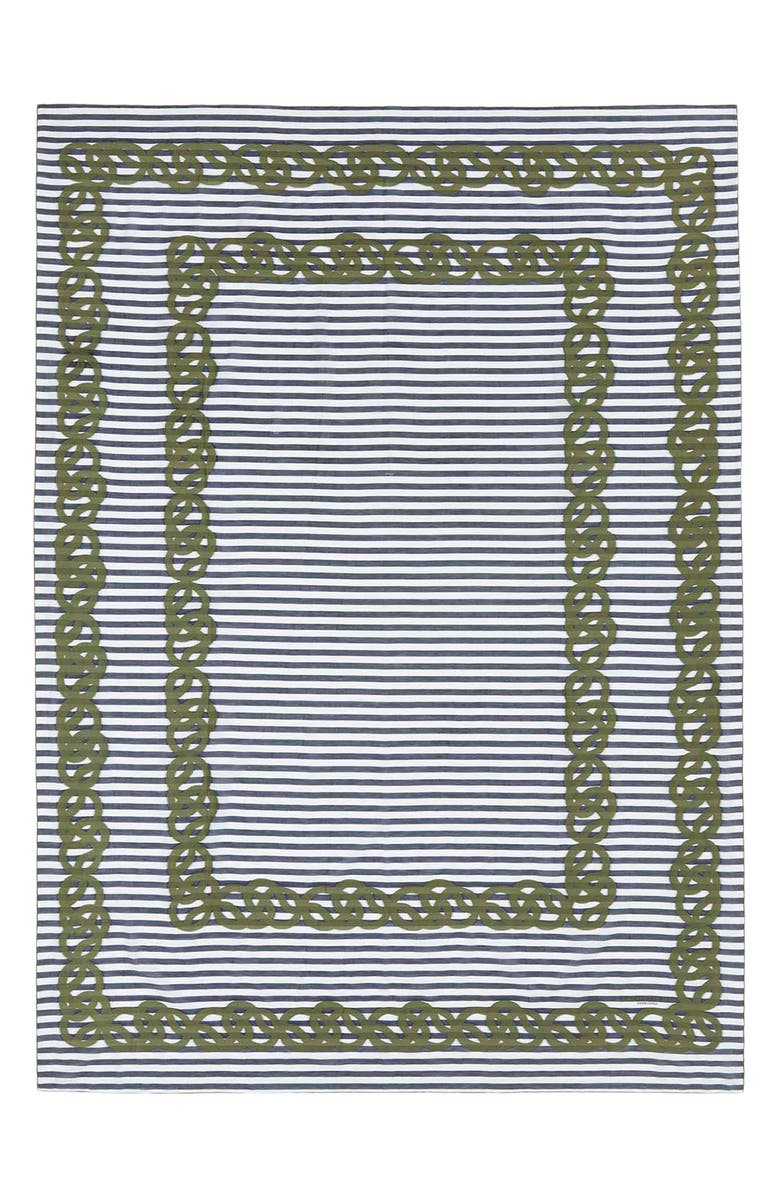 Lafayette 148 New York 8-Knot Jacquard Stripe Cover-Up Pareo ...