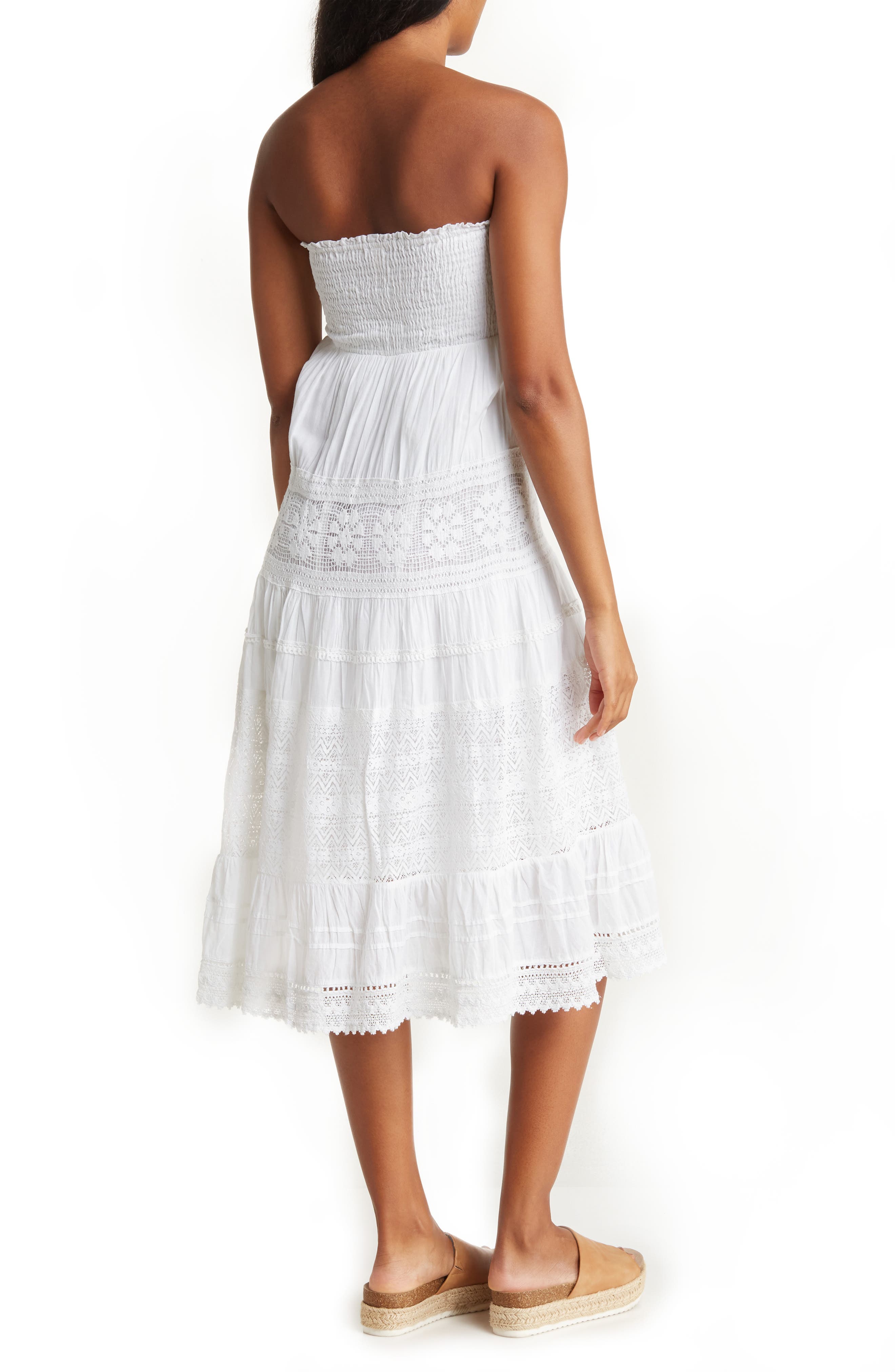 BOHO ME Lace Trim Strapless Dress | Nordstromrack