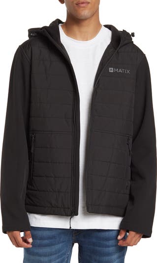 MATIX Mixed Media Full Zip Soft Shell Jacket | Nordstromrack