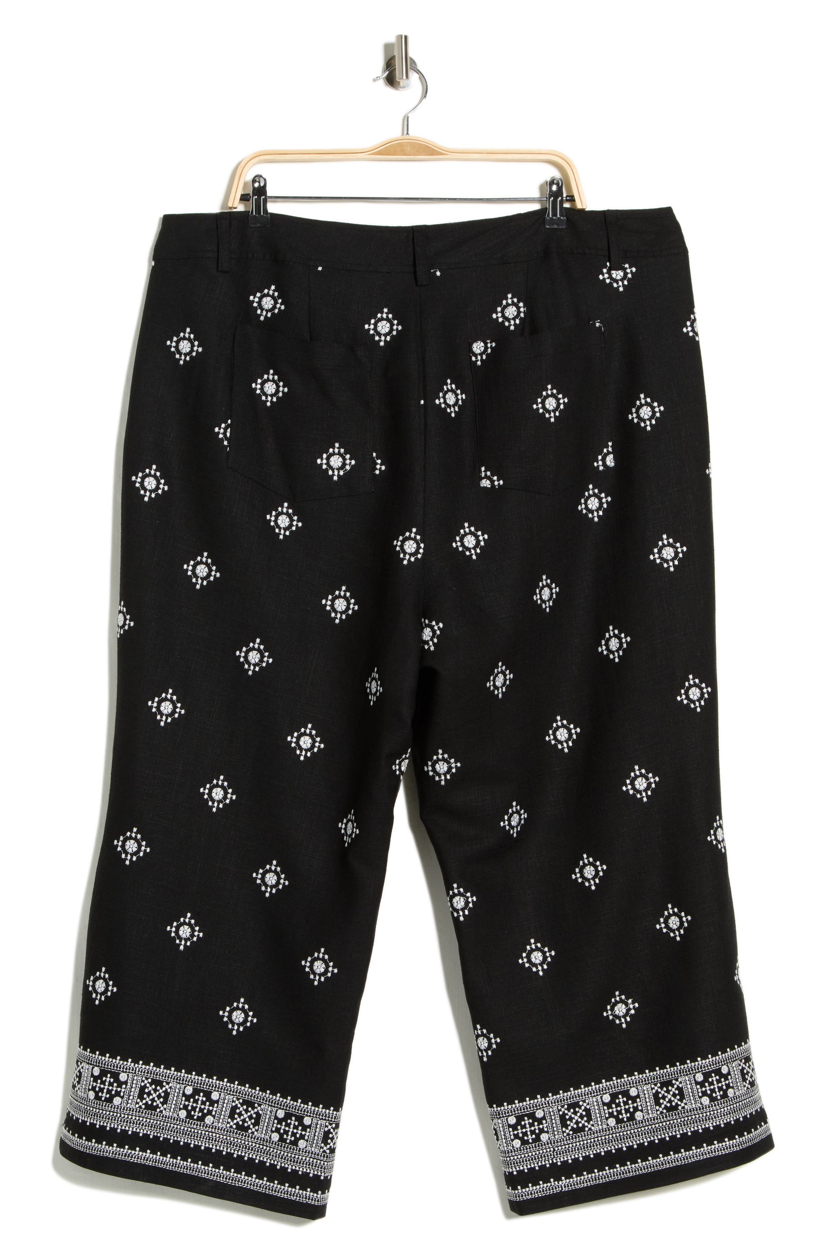 Embroidered Border Crop Pants (Women) | Nordstromrack