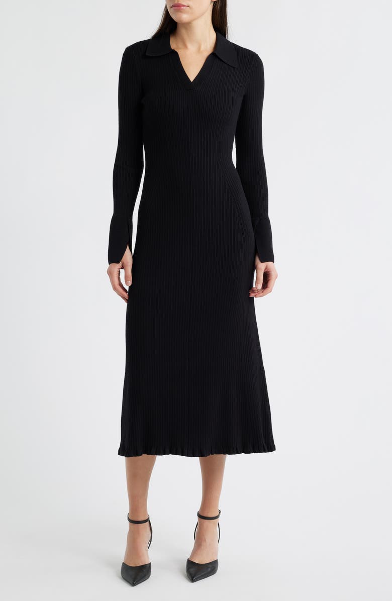 Elie Tahari The Moira Long Sleeve Polo Dress | Nordstrom