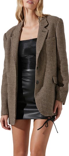 ASTR the Label Rachel Houndstooth Blazer | Nordstrom