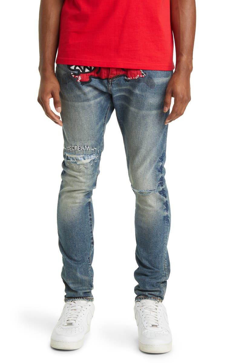 ICECREAM Reduce Reuse Repair Ripped Jeans | Nordstromrack