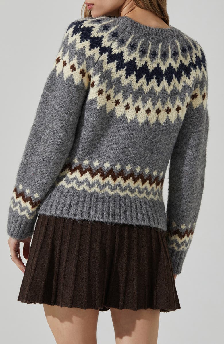 ASTR the Label Feyre Fair Isle Crewneck Sweater | Nordstromrack