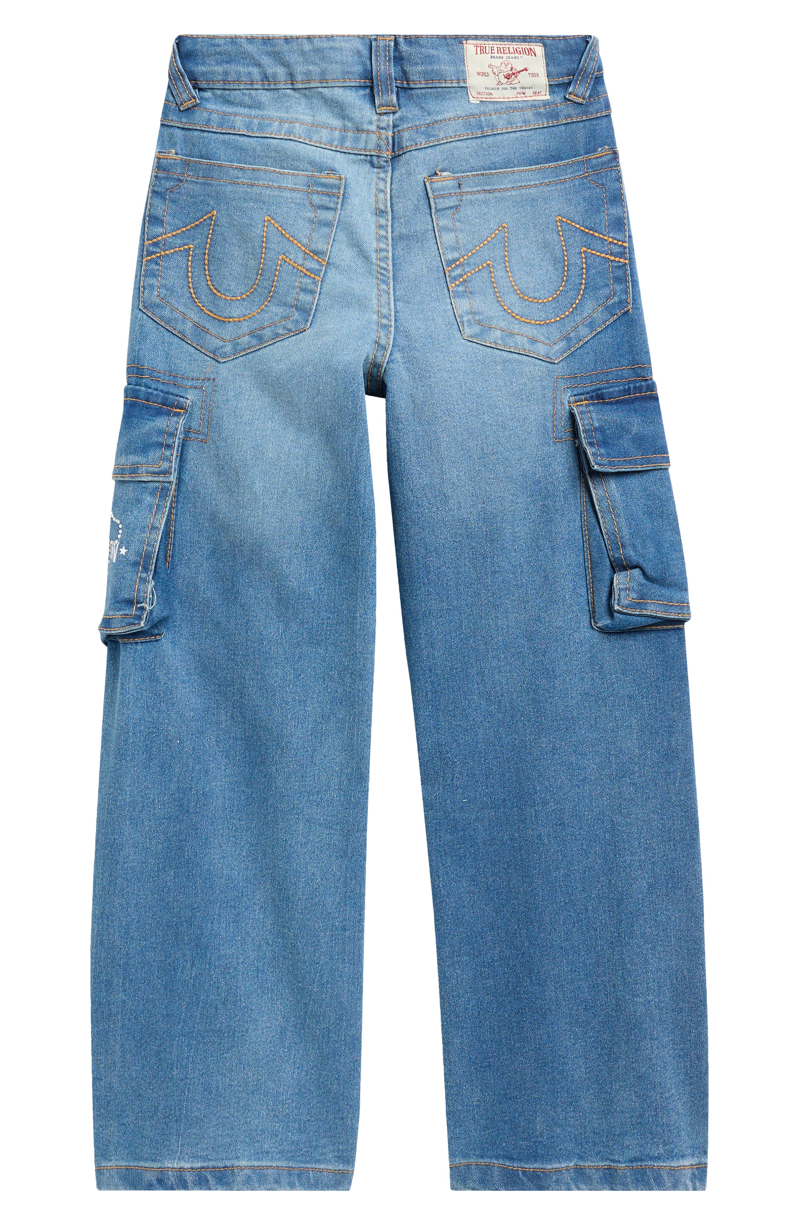 True Religion Kids' Leila Wide Leg Cargo Jeans | Nordstromrack