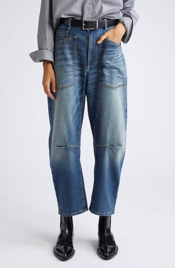 Nili Lotan Shon Barrel Jeans | Nordstrom