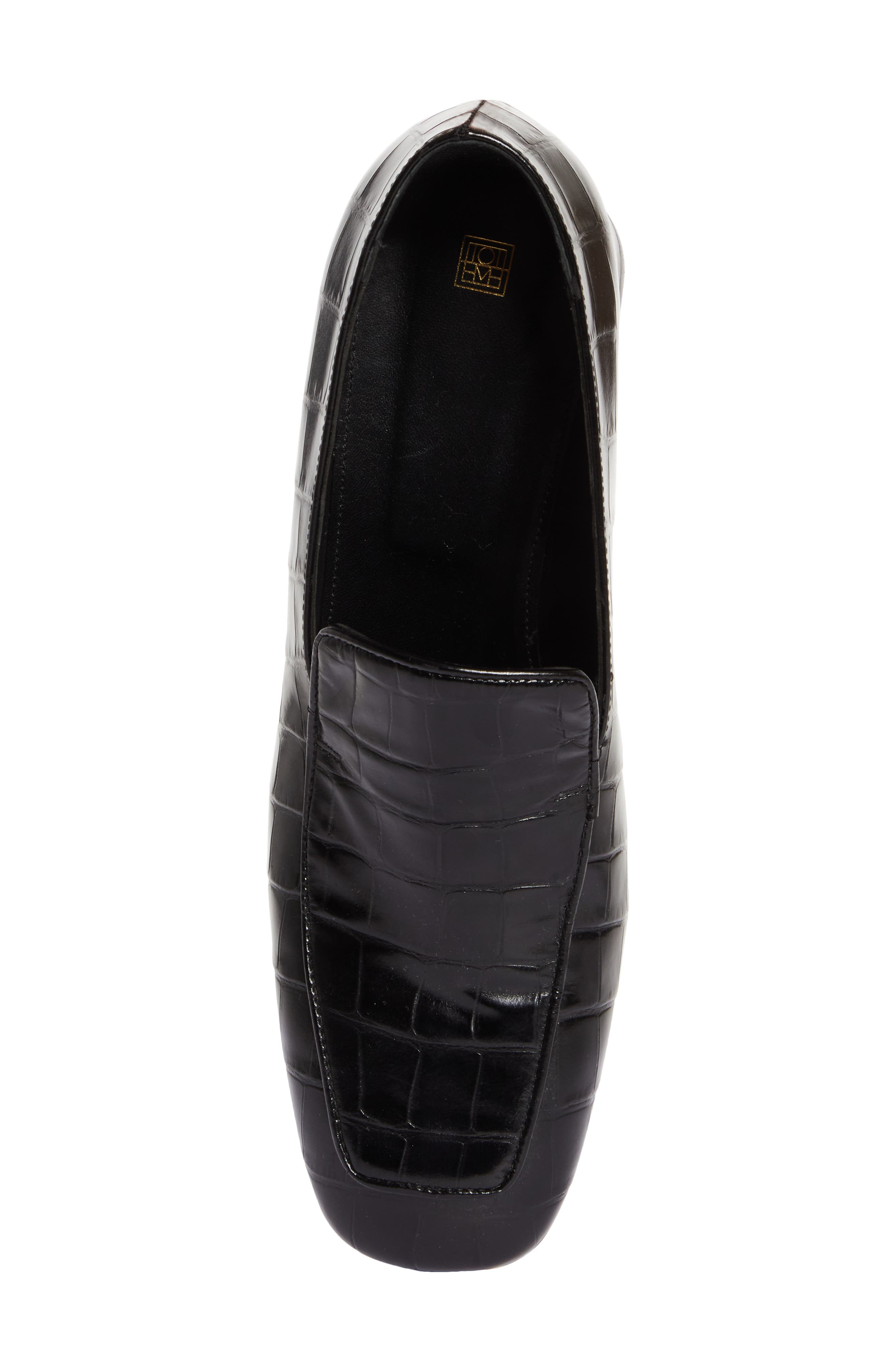TOTEME The Block Heel Croc Embossed Loafer (Women) | Nordstromrack