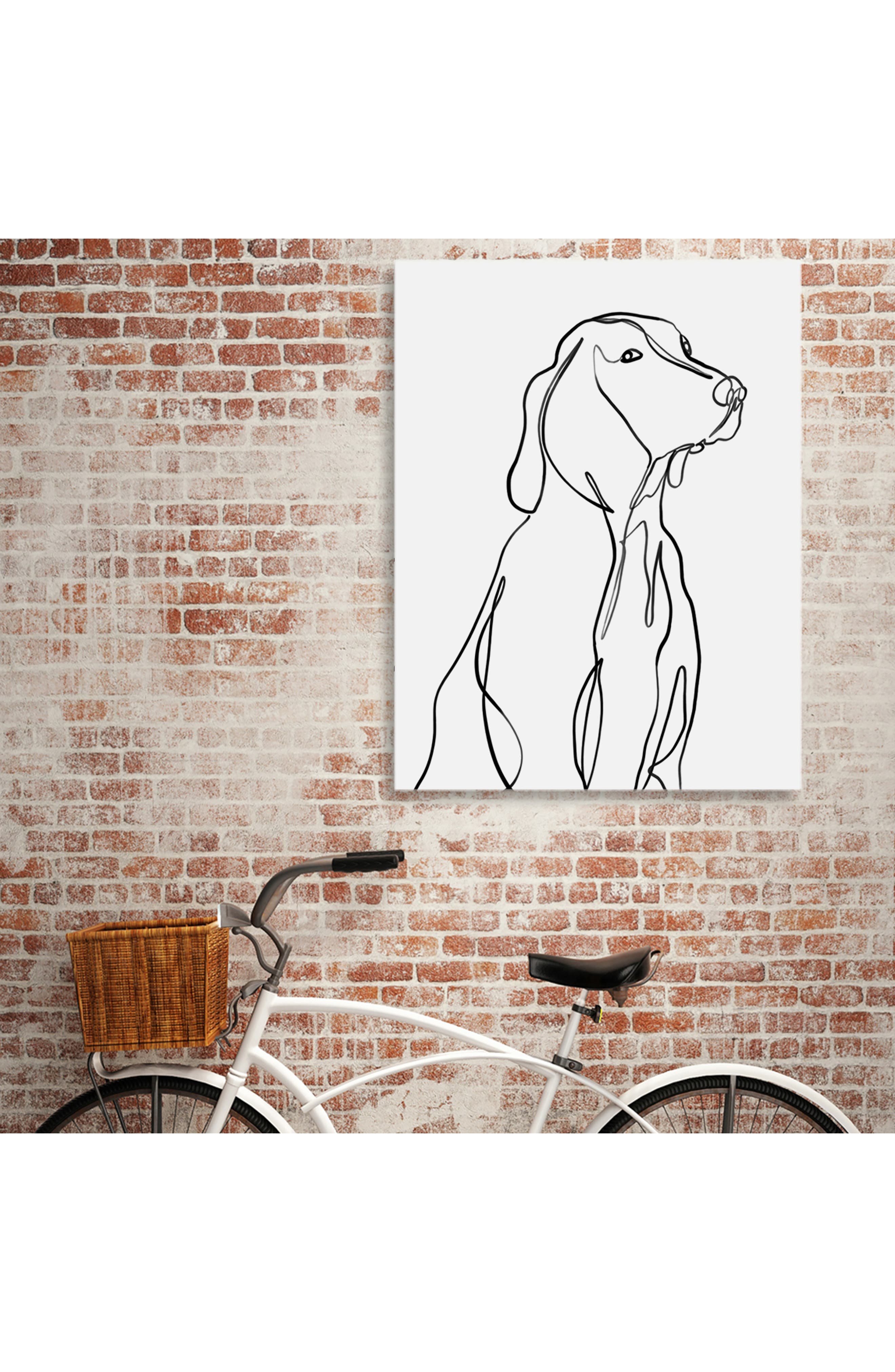 CURIOOS Dog Minimali One Line Wall Art | Nordstromrack