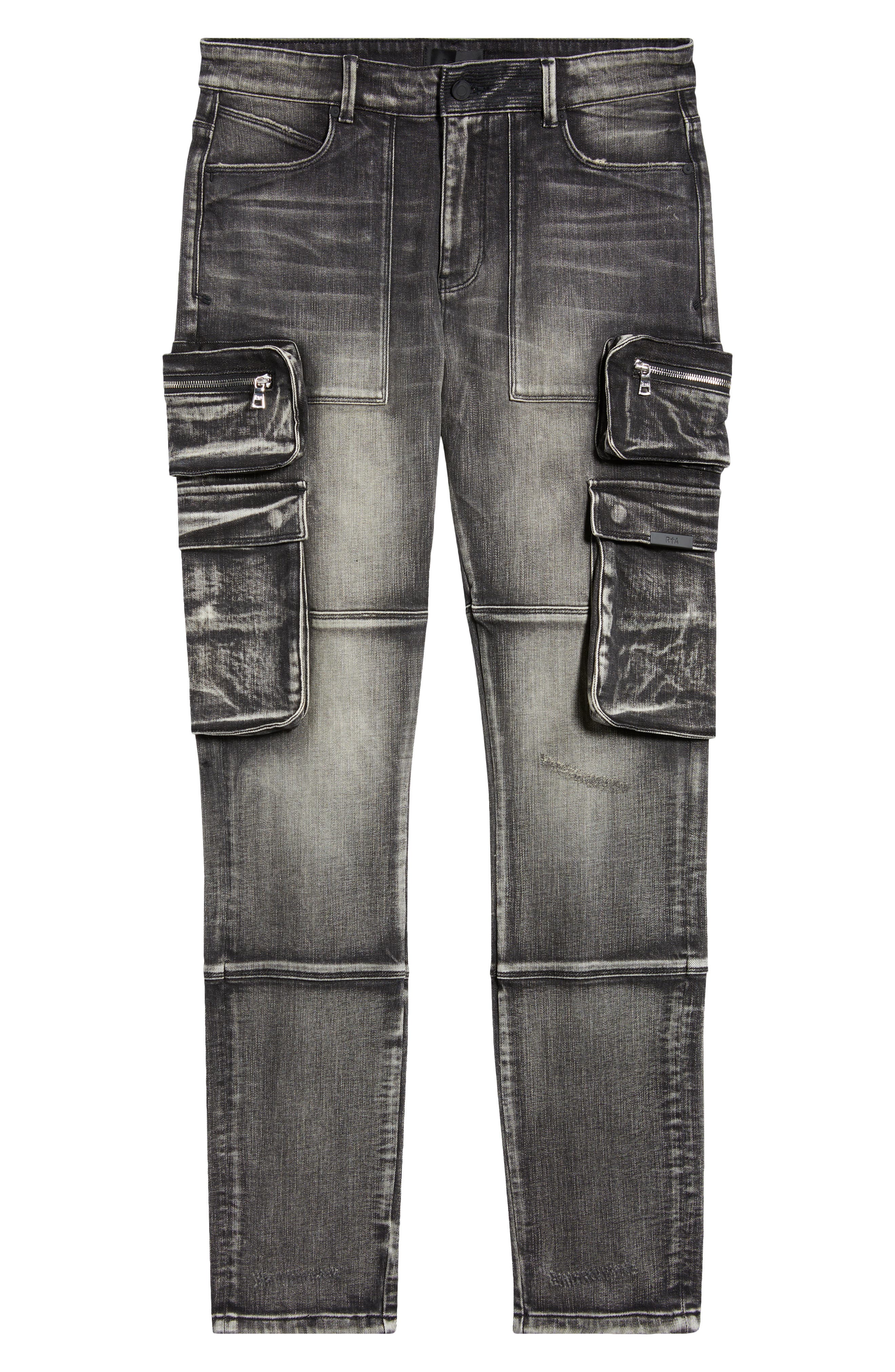 RtA Slate Cargo Skinny Jeans | Nordstrom