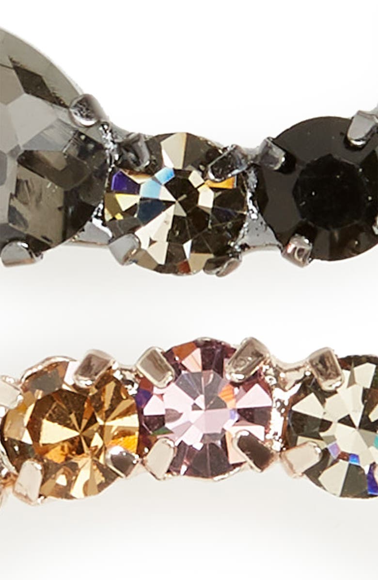 Tasha 2-Pack Crystal Open Circle Barrettes | Nordstrom