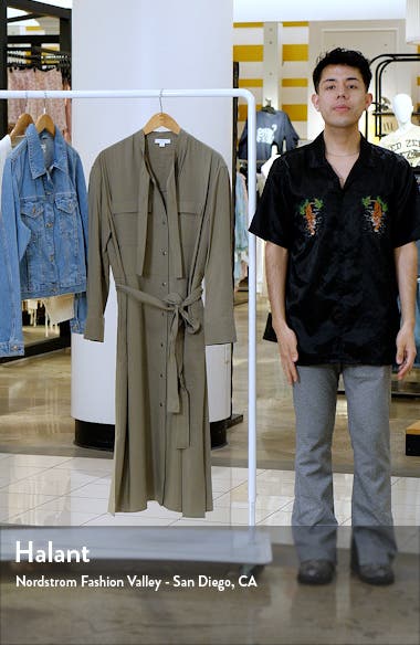 Vince Long Sleeve Utility Shirtdress | Nordstromrack