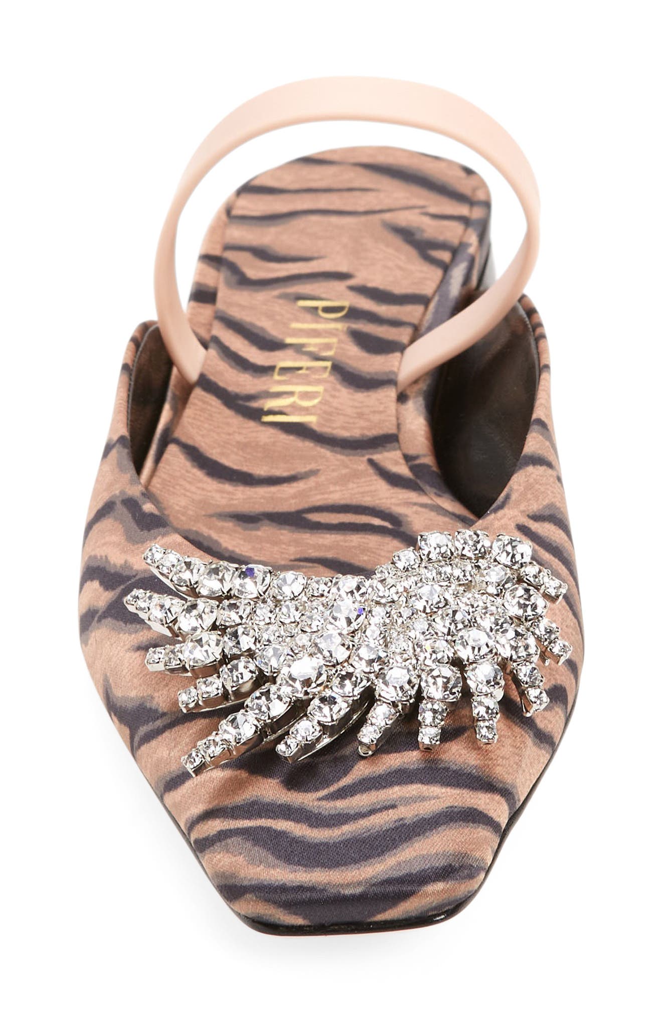 Piferi Drizella Crystal Embellished Slingback Flat (Women) | Nordstromrack