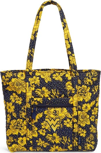 VERA BRADLEY West Virginia Mountaineers Rain Garden Vera Tote Bag ...