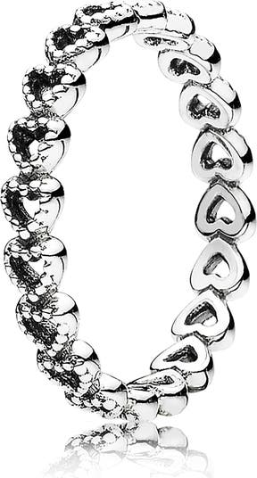 PANDORA Linked Love Stacking Ring | Nordstrom