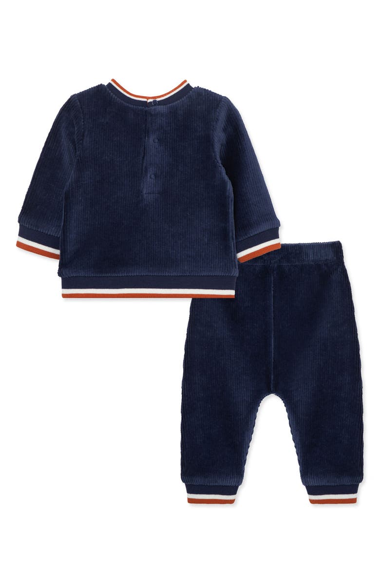 Little Me Football Star Ribbed Velour Top & Pants Set | Nordstromrack