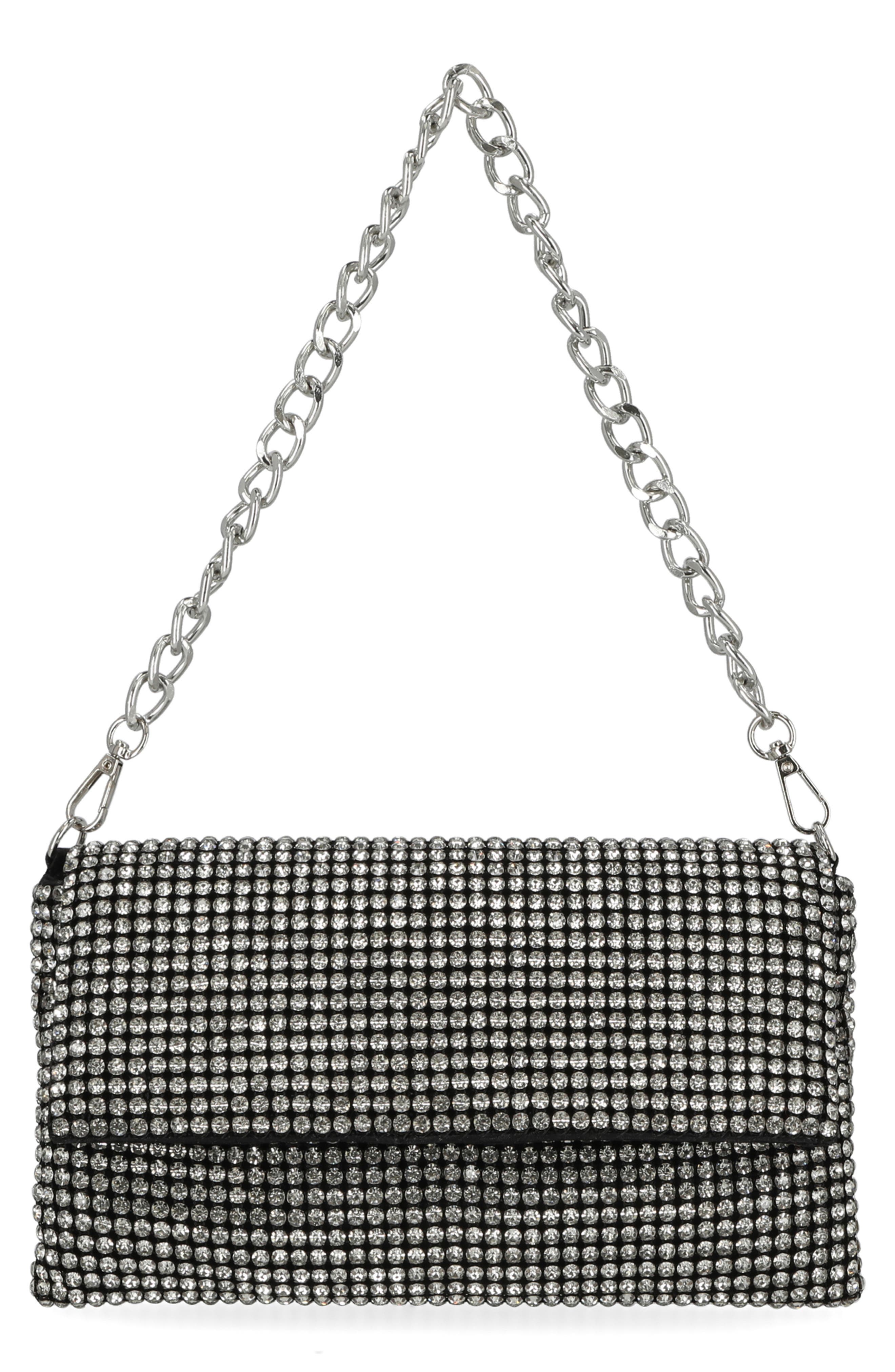 Jessica McClintock Emmalee Crystal Mesh Shoulder Bag | Nordstromrack