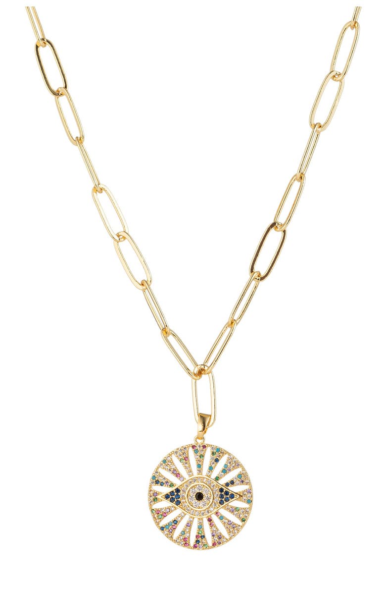 EYE CANDY LOS ANGELES Miny Titanium Shining Evil Eye Charm CZ Crystal ...