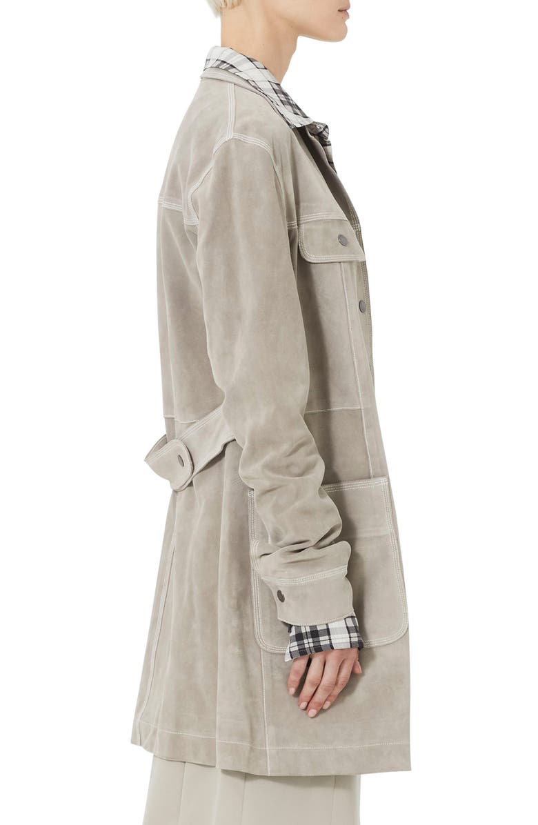 Marc Jacobs Martingale Belt Suede Coat | Nordstrom