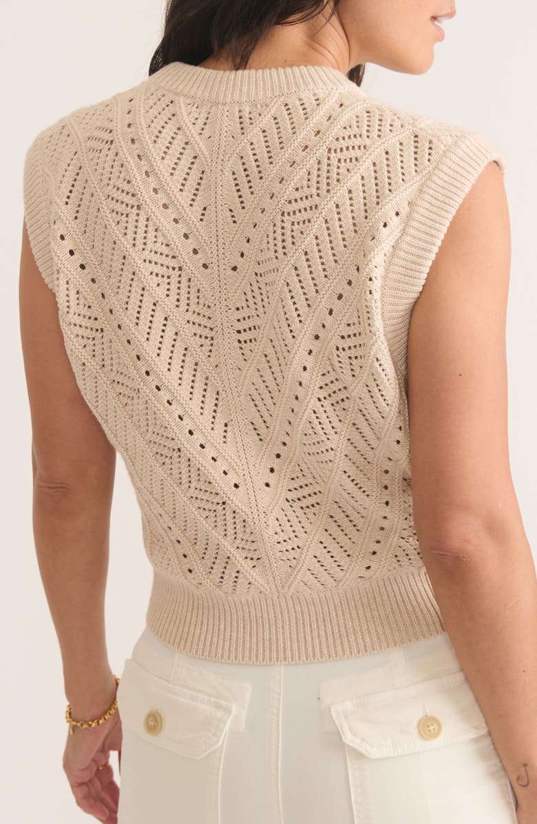Marine Layer Brooke Open Stitch Sleeveless Sweater | Nordstromrack