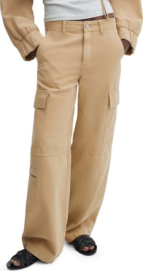 MANGO Cargo Cotton Pants | Nordstrom