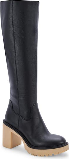 Dolce Vita Corry H2O Waterproof Lug Sole Knee High Boot (Women ...