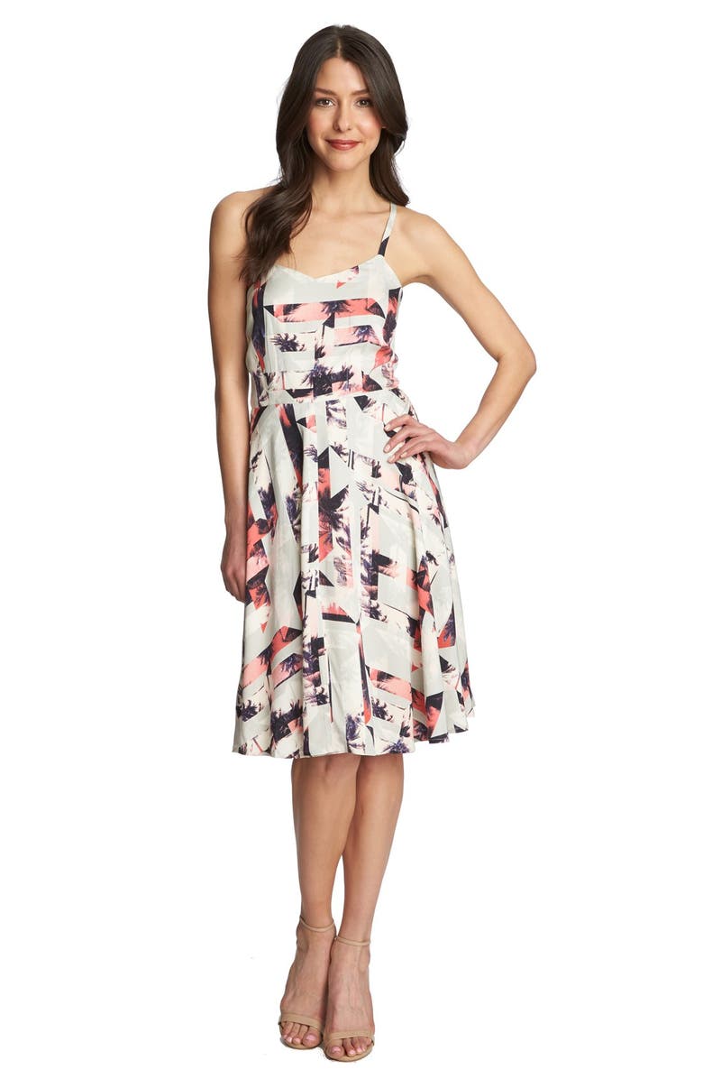 1.STATE 'Miami Spectrum' Cross Back Print Dress | Nordstrom