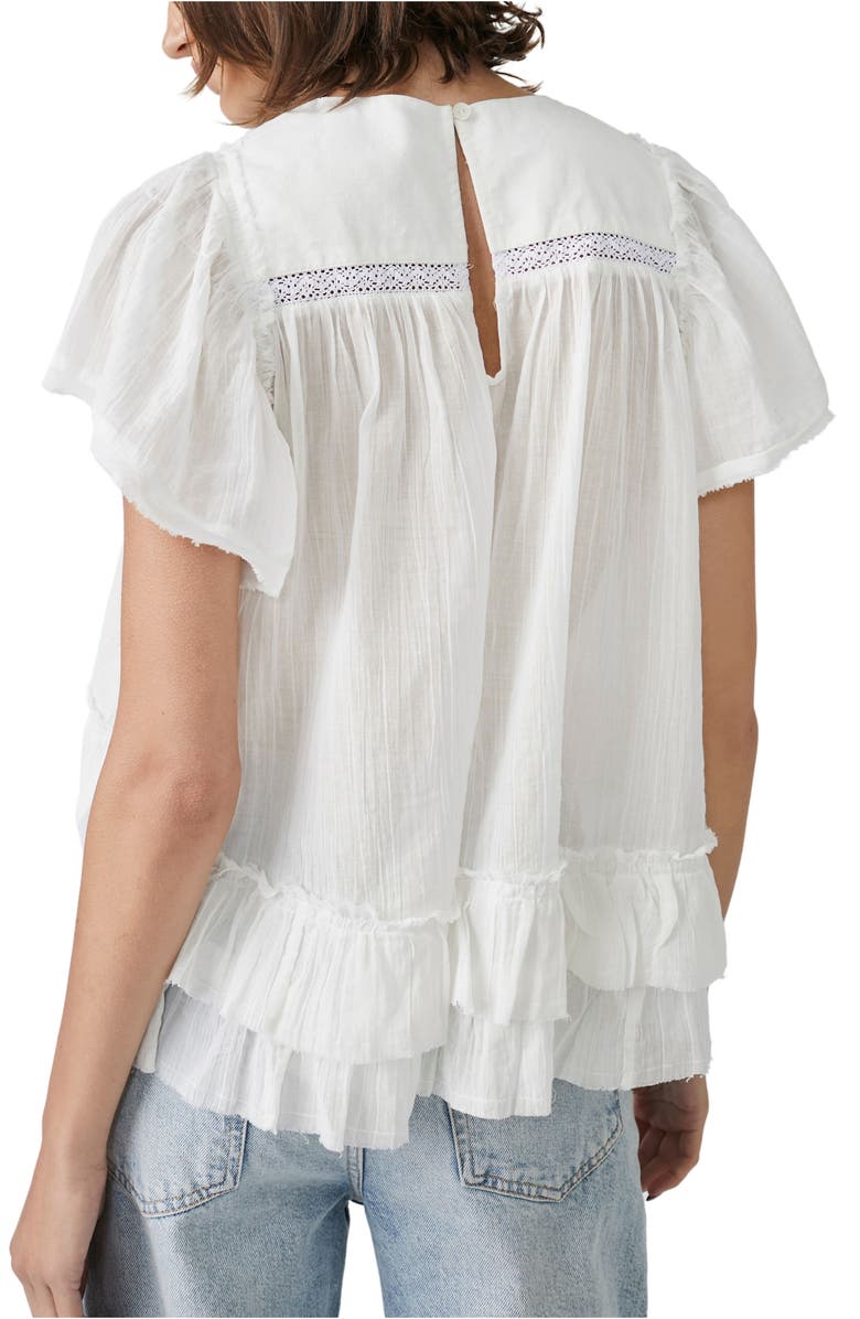 Free People Harrison Lace Ruffle Blouse | Nordstrom