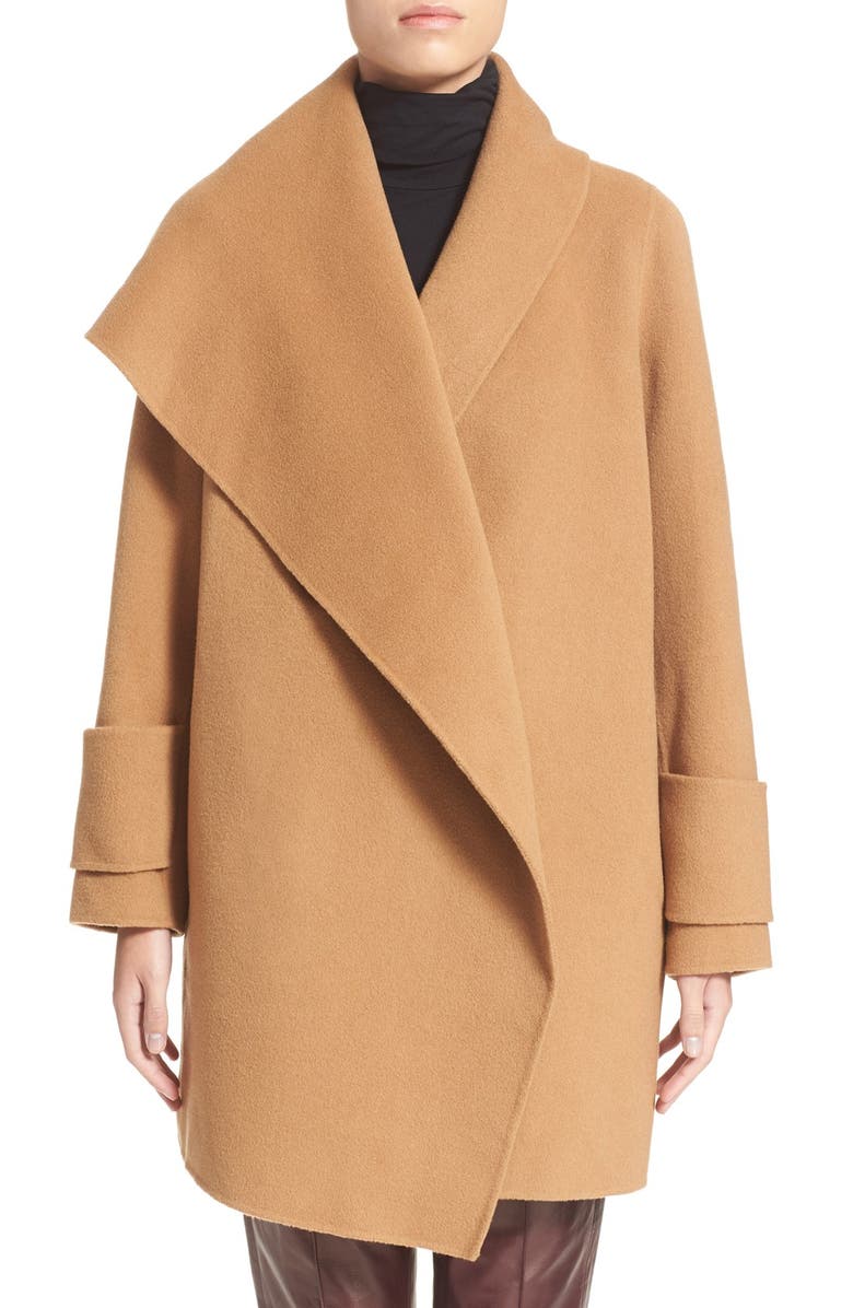 Vince Drape Front Wool Coat | Nordstrom